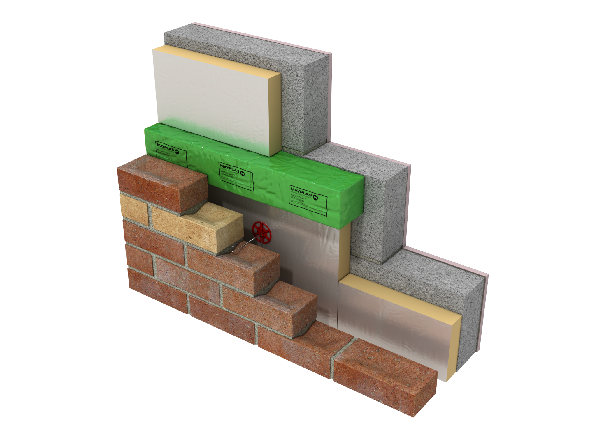 Explore the Cavity Fire Socks | Masonry Cavity Stop Socks - Mayplas